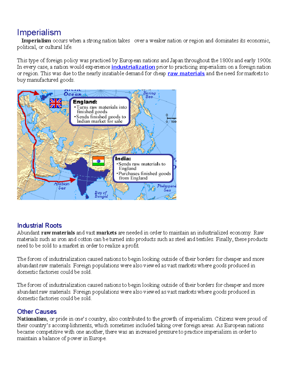Imperialism: Key Concepts & Questions for Regents Prep Study Guide ...