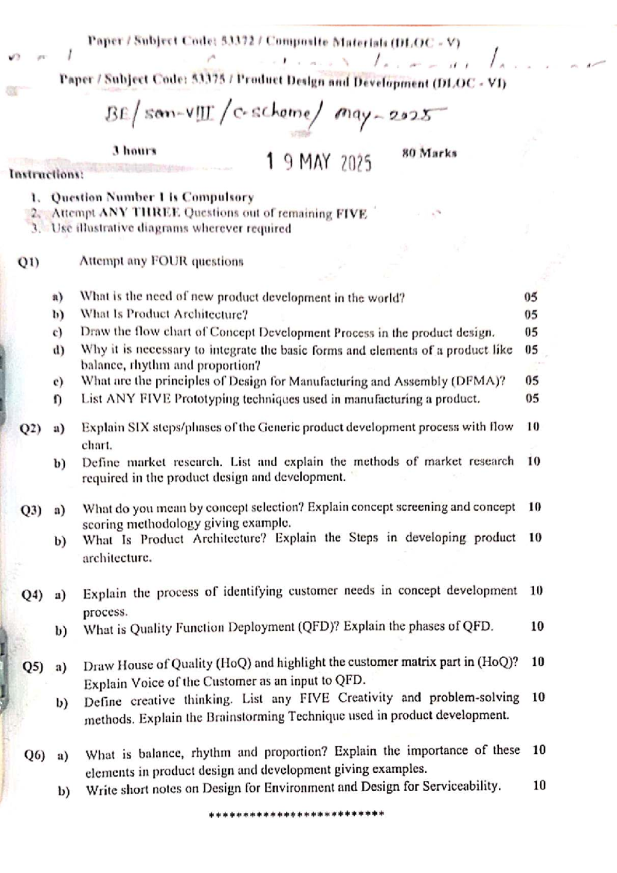 PDD 53375 Product Design & Development Exam Notes - 19 May 2025 - Studocu