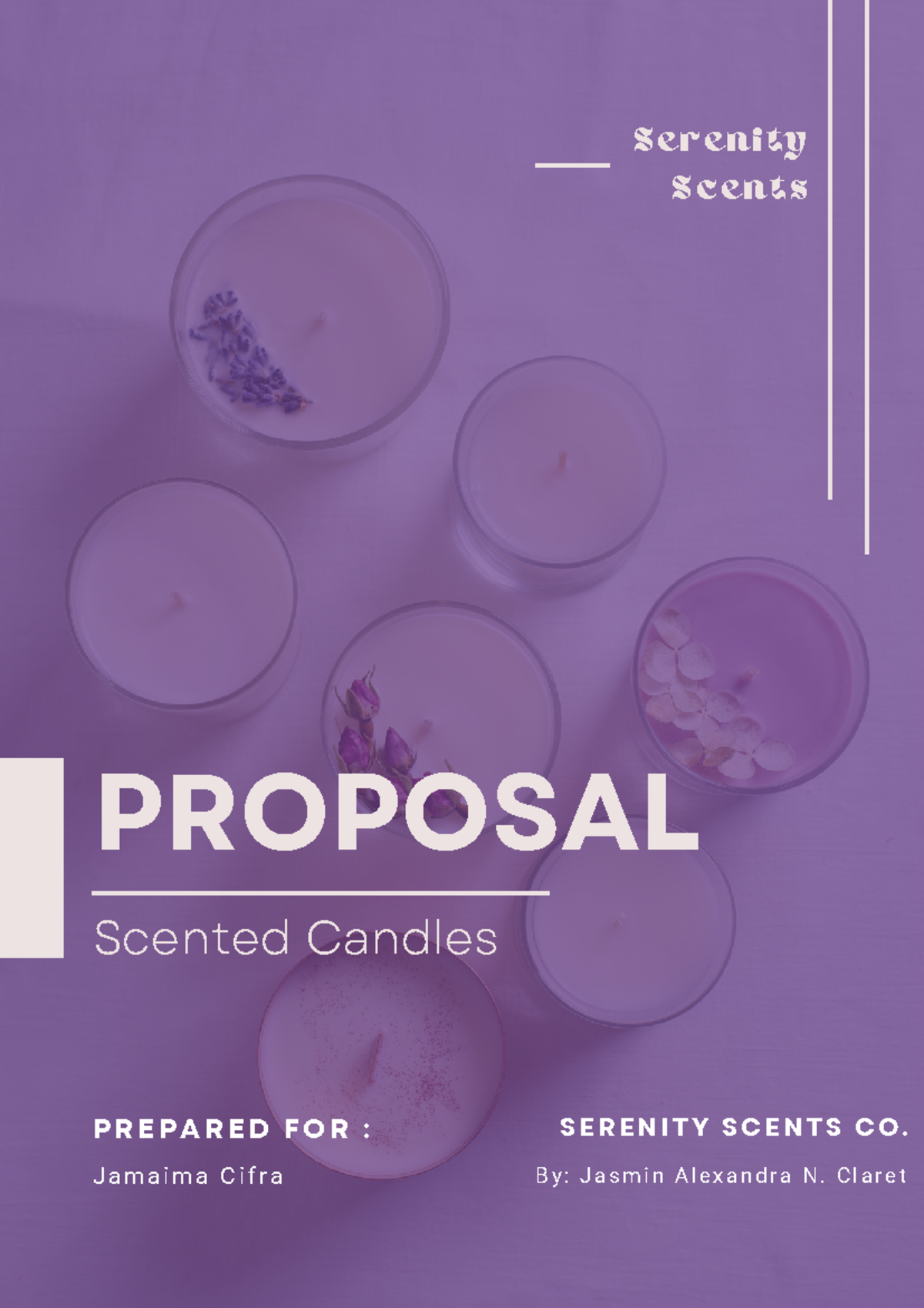 Business Proposal - Entrepreneurship - S e r e n i t y S c e n t s ...