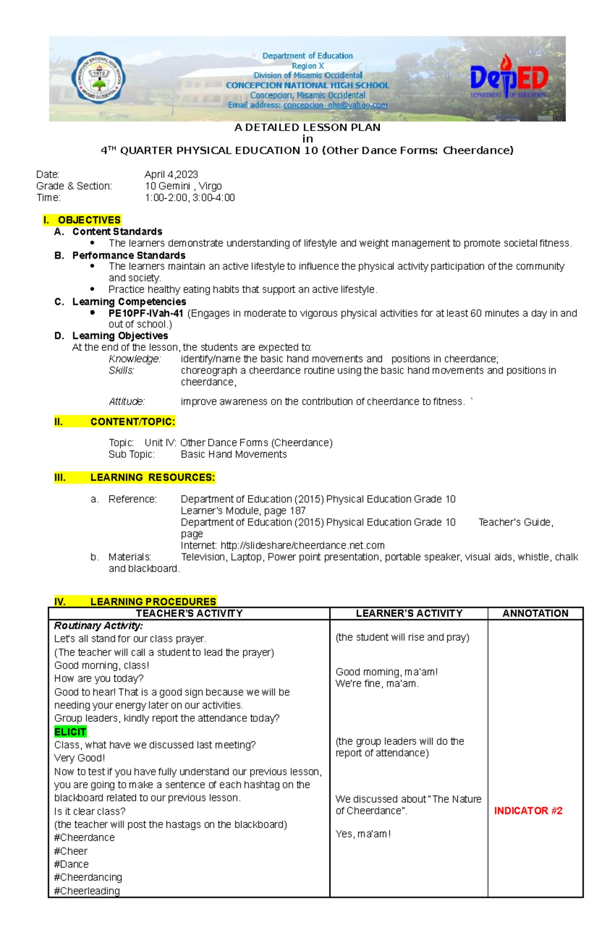 COT1 English 5 2022 - for cot - Detailed Lesson Plan (DLP) in ENGLISH 5 ...