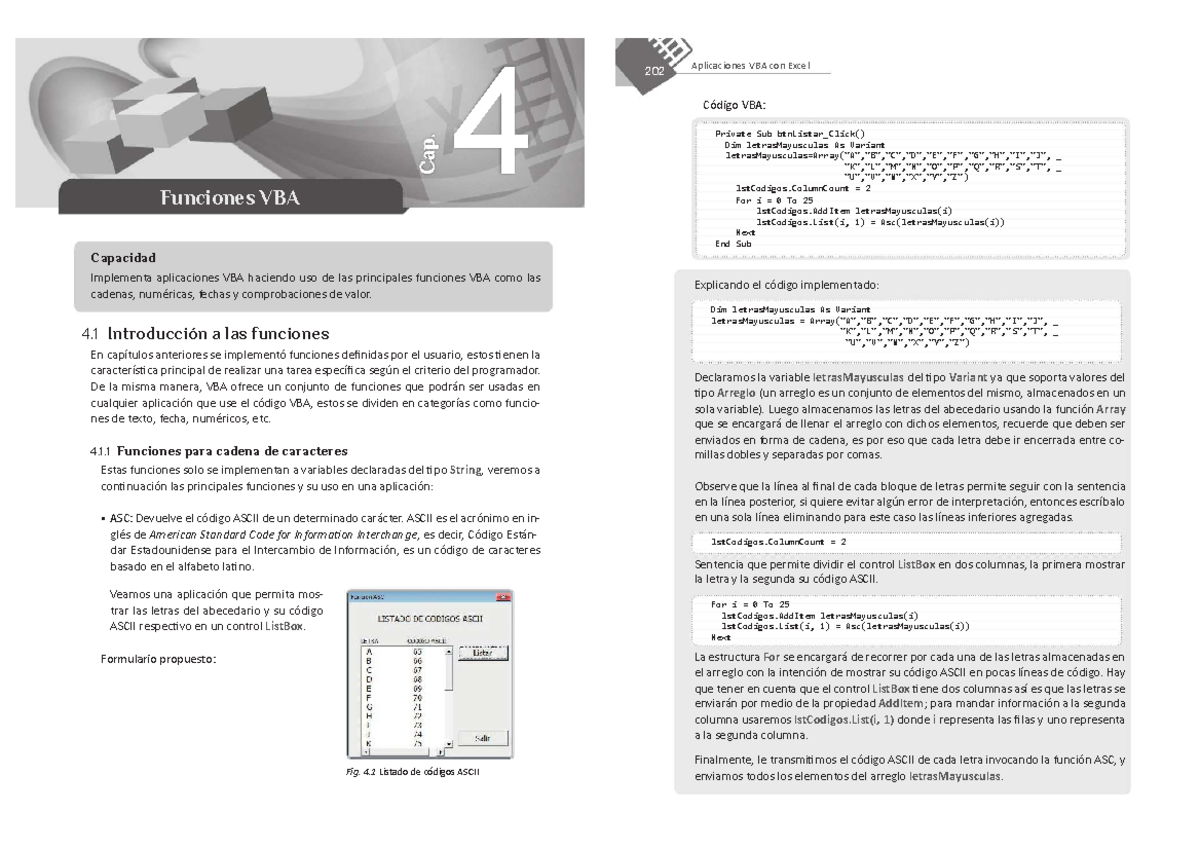 Cap. 4: Funciones VBA en Excel - Aplicaciones y Ejemplos - Studocu