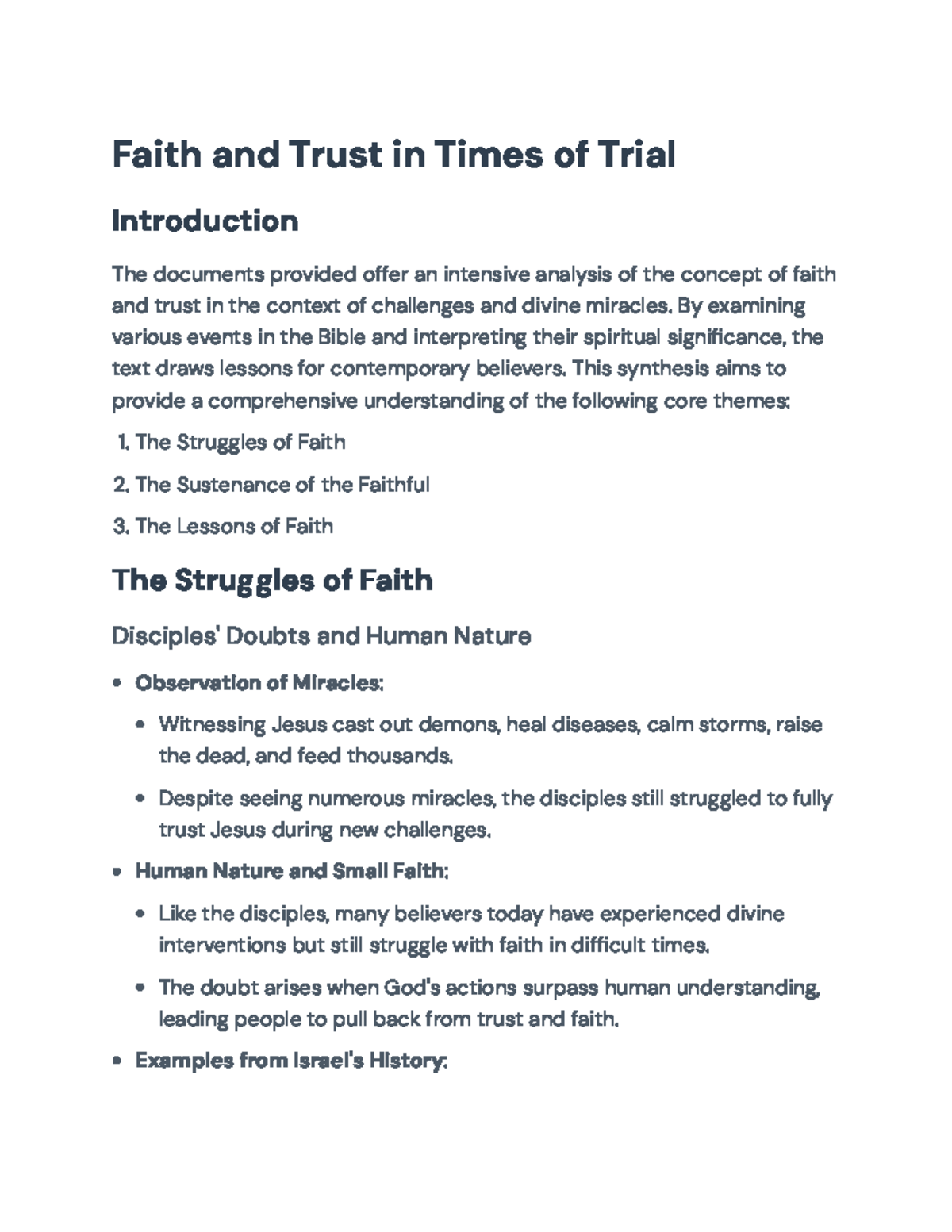 Faith and Trust in Trials: Insights from Biblical Teachings - Faith and ...