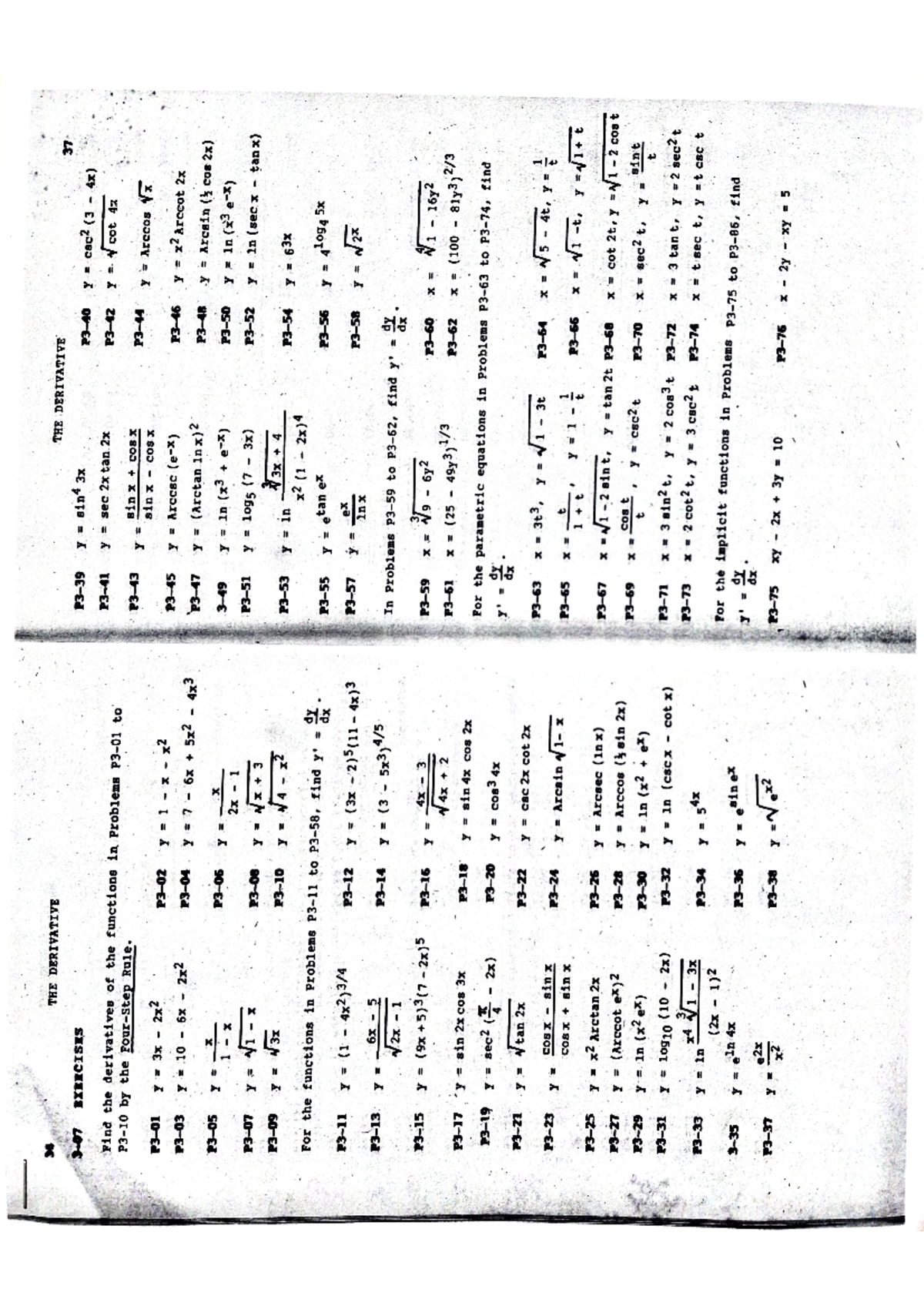 Derivatives Practice Exercises (Calculus) - Studocu