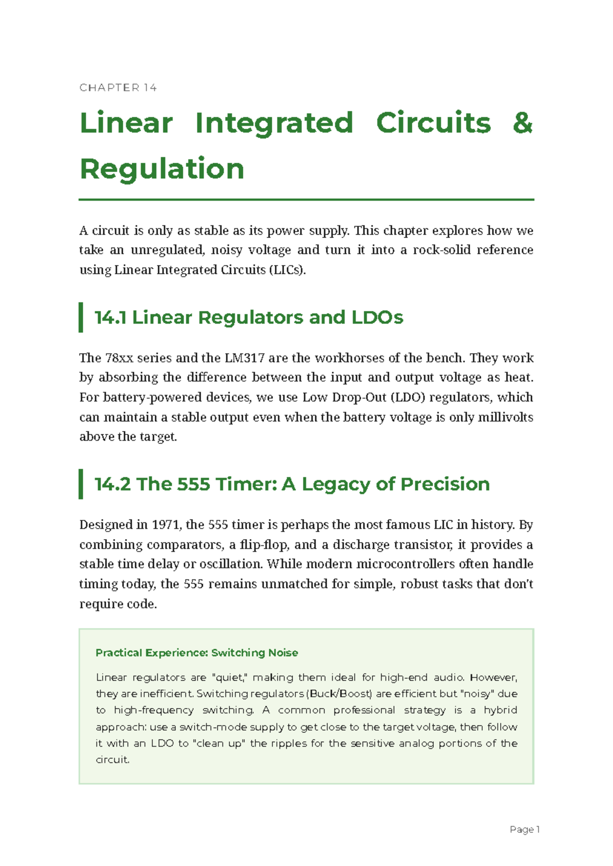 Chapter 14: Linear Integrated Circuits Regulation and Stability - Studocu