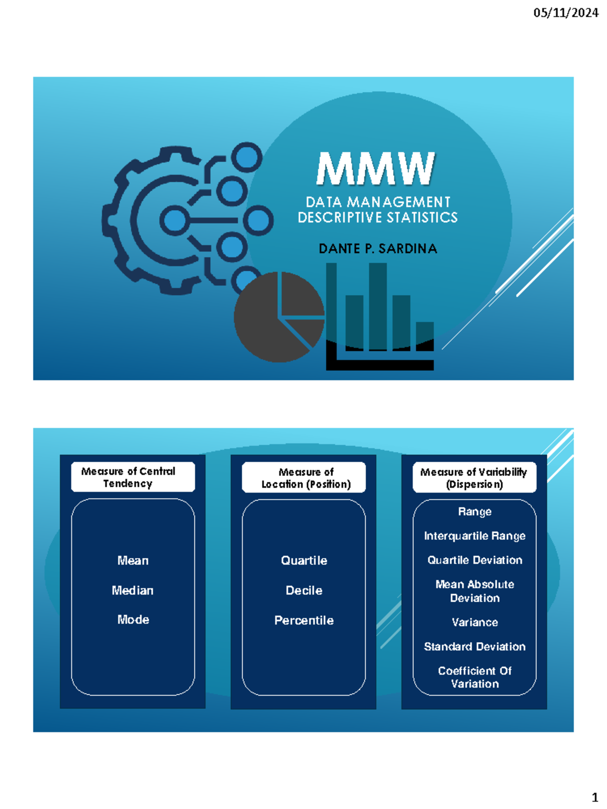 8 MMW Data Management UNgrouped N Grouped - DATA MANAGEMENT DESCRIPTIVE ...