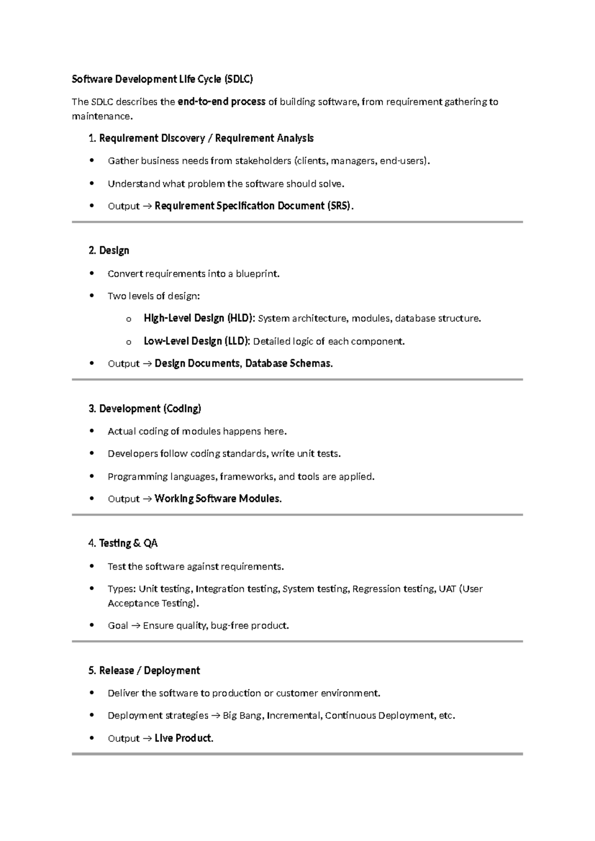 SDLC and Agile Methodologies: A Comprehensive Overview for Interviews ...