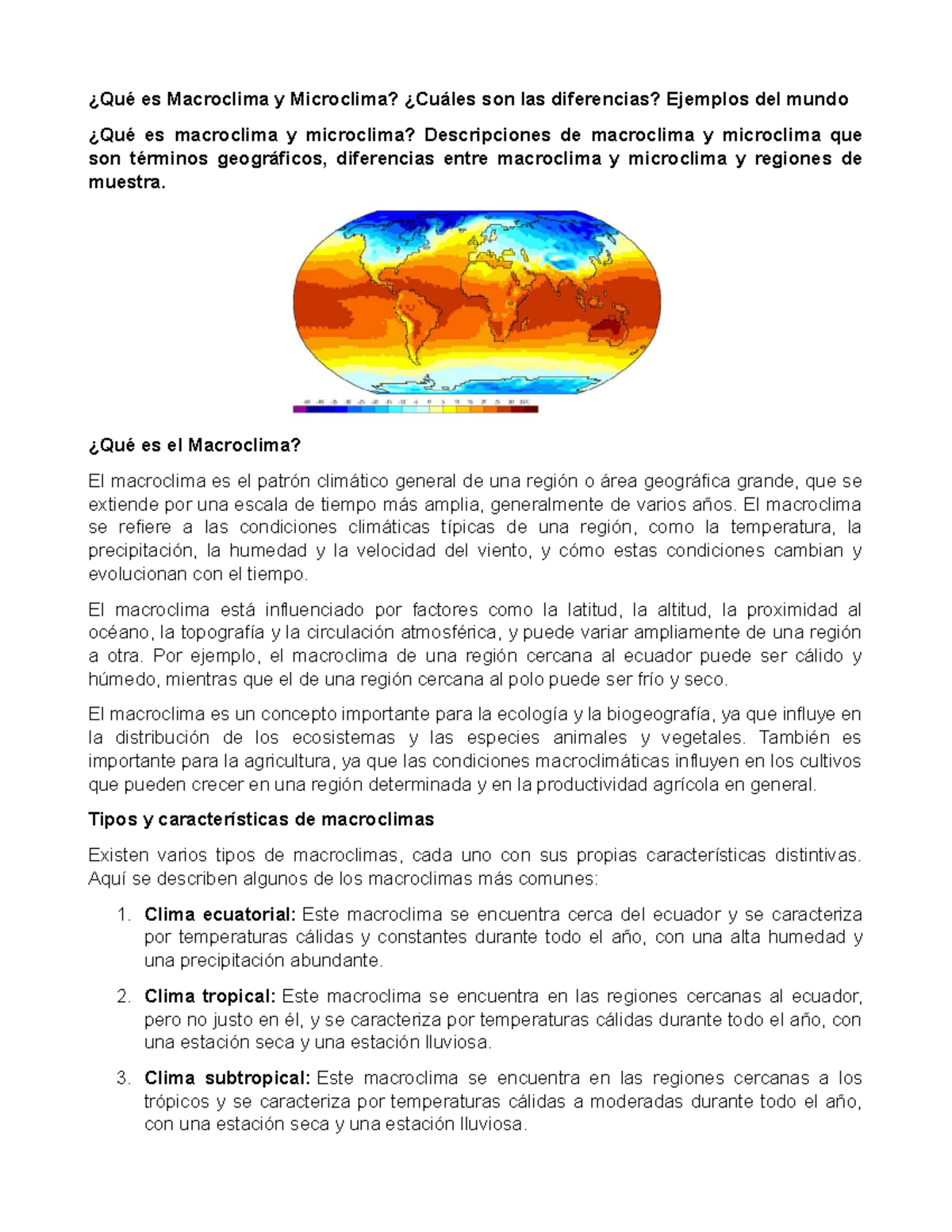 Diferencias entre Macroclima y Microclima: Definiciones y Ejemplos ...