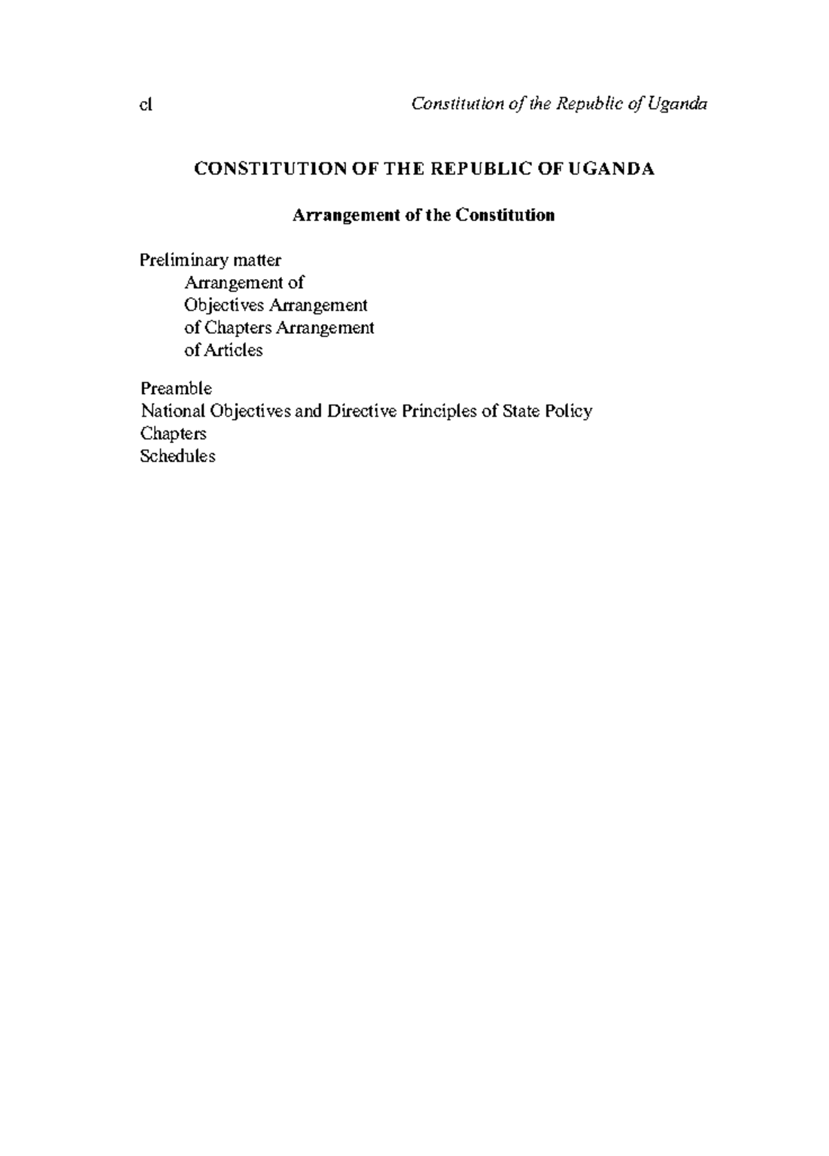 Constitution - A COPY OF THE NEW REVISED ACT - cl Constitution of the ...