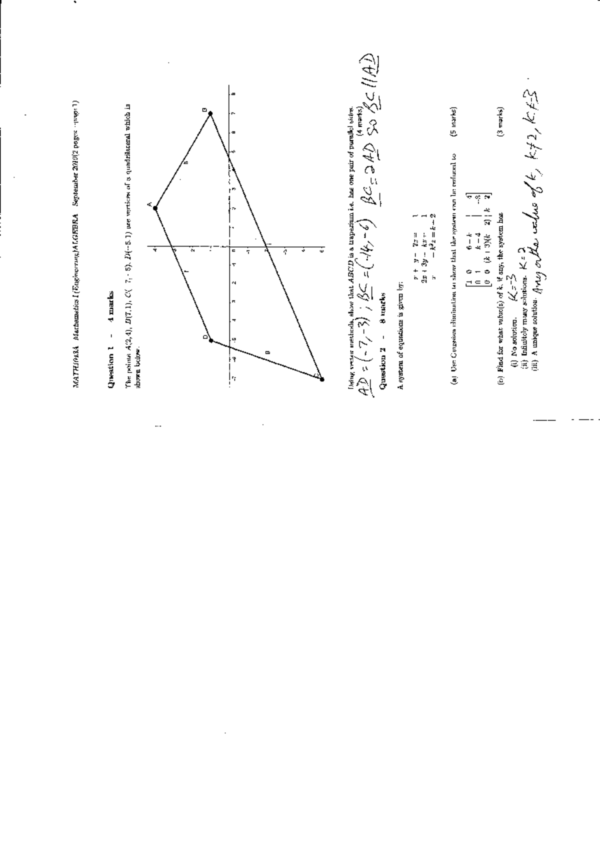 MATH1043+Algebra+September+2019 - n -\ \ !lt hh:V 60\ *ll- '"J ^v..
