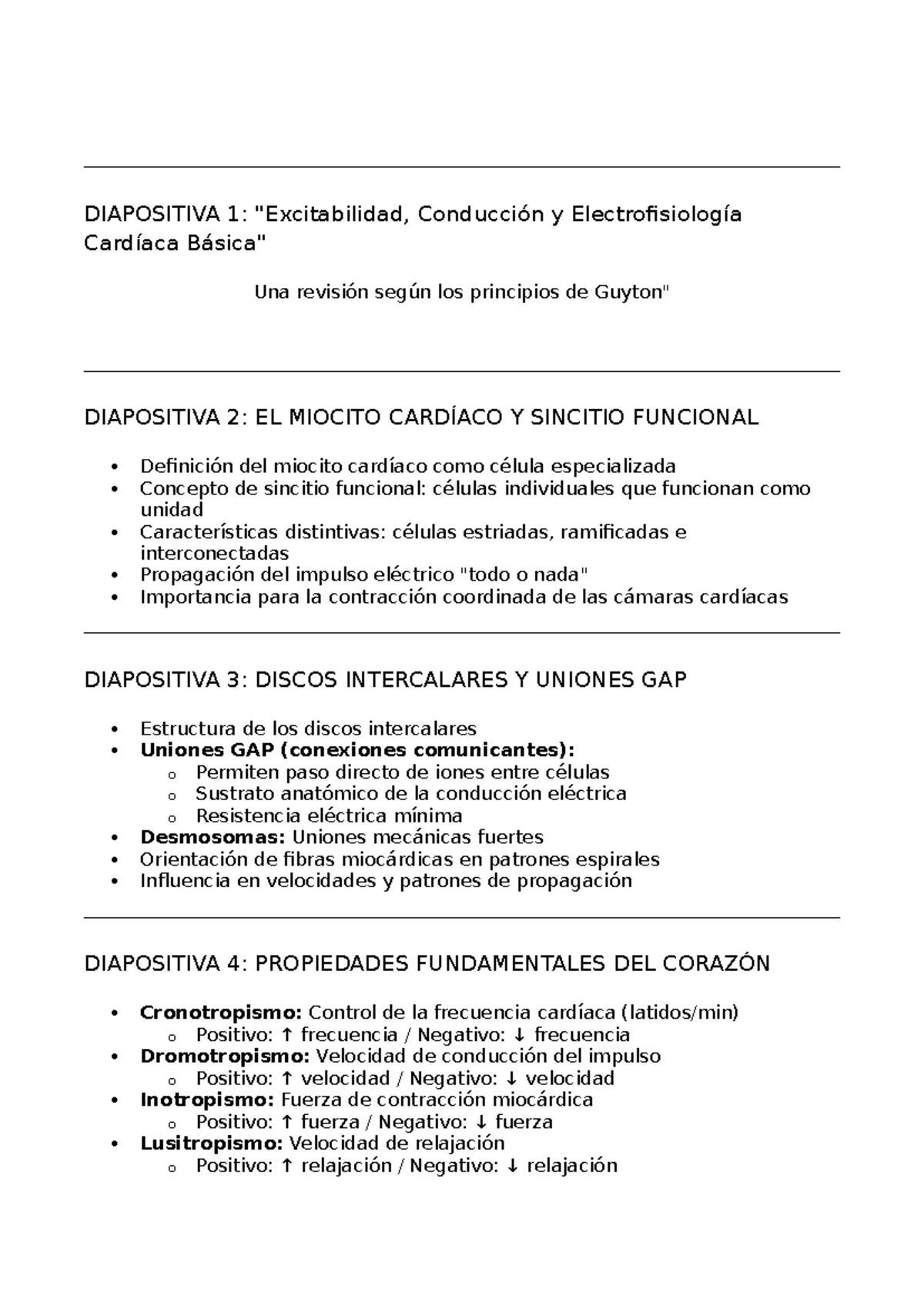 Electrofisiología Cardíaca: Conducción y Excitabilidad (Curso ...