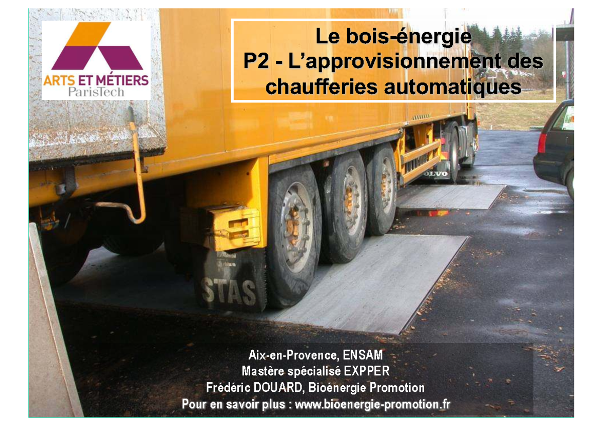 P2 Approvisionnement en Biomasse - ENSAM Mastère Spécialisé - Studocu