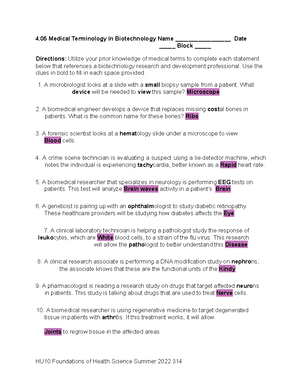 Human Body Systems | PLTW Biomedical Science Course Resume - pltw 03 ...