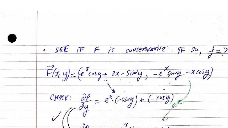 Green's Theorem and Conservative Fields - SEE 2023 - Studocu