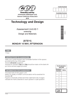 Guide to Writing a Design Brief and Design Specification for A-Level DT ...