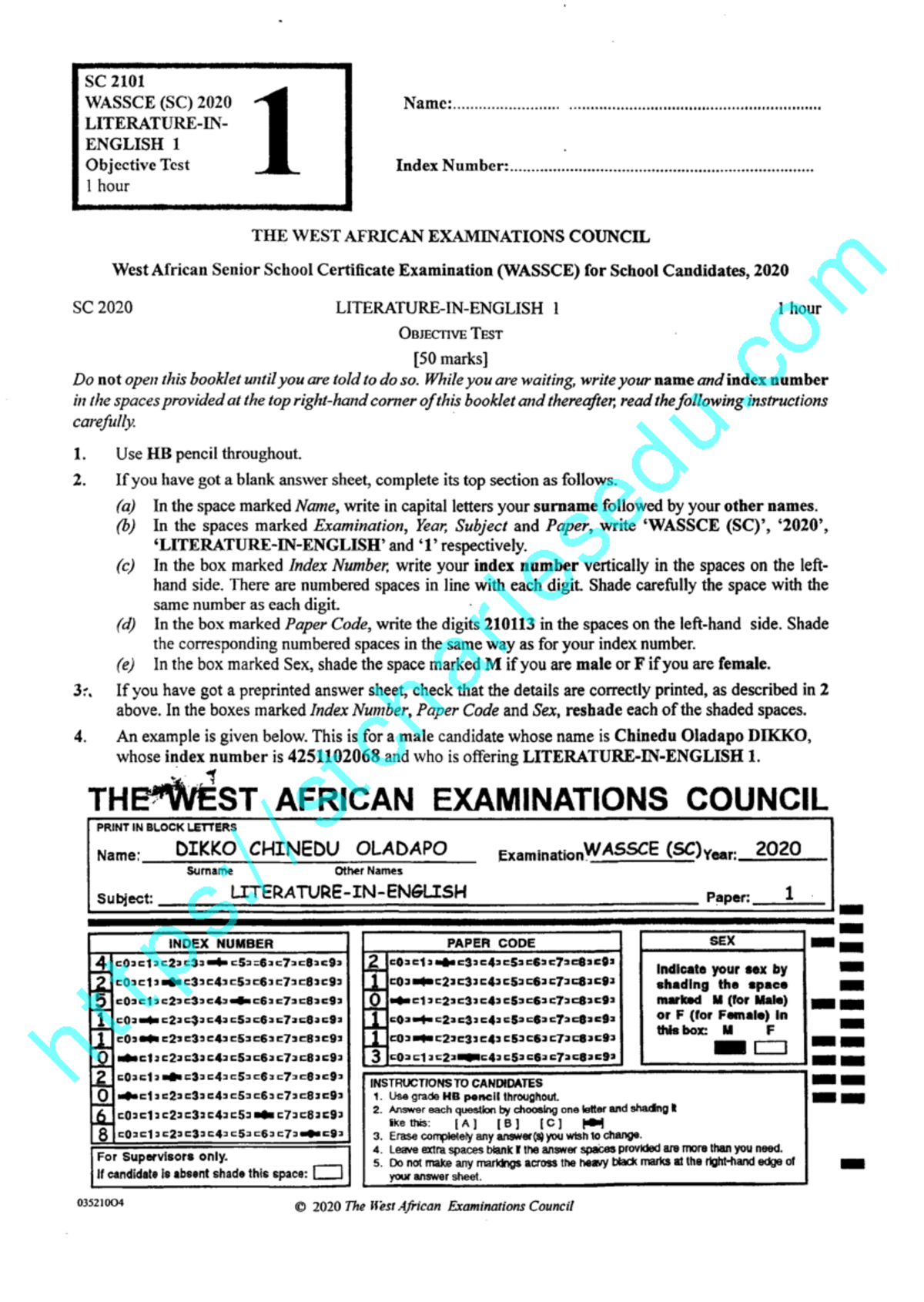 WAEC Literature Objective Past Questions & Answers: Comprehensive Guide ...