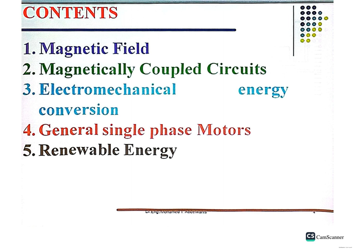 Magnetic Field Concepts and Energy Conversion - CS Course Notes - Studocu