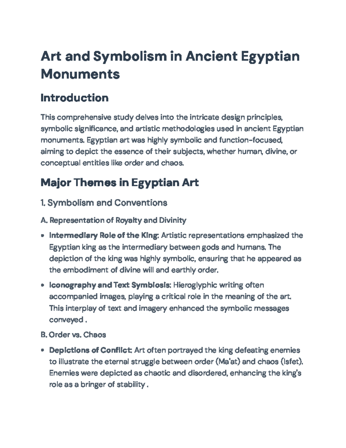 Ancient Egyptian Art and Symbolism: Key Themes and Techniques - Art and ...