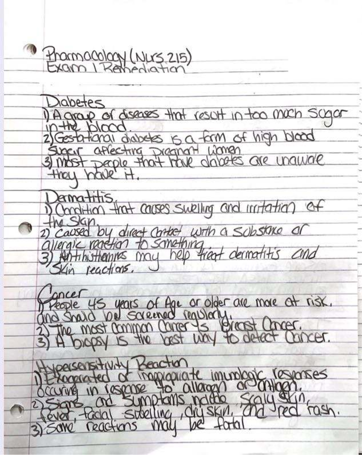 Pharmacology (Nurs 215) Exam Remediation: Diabetes & Skin Conditions ...