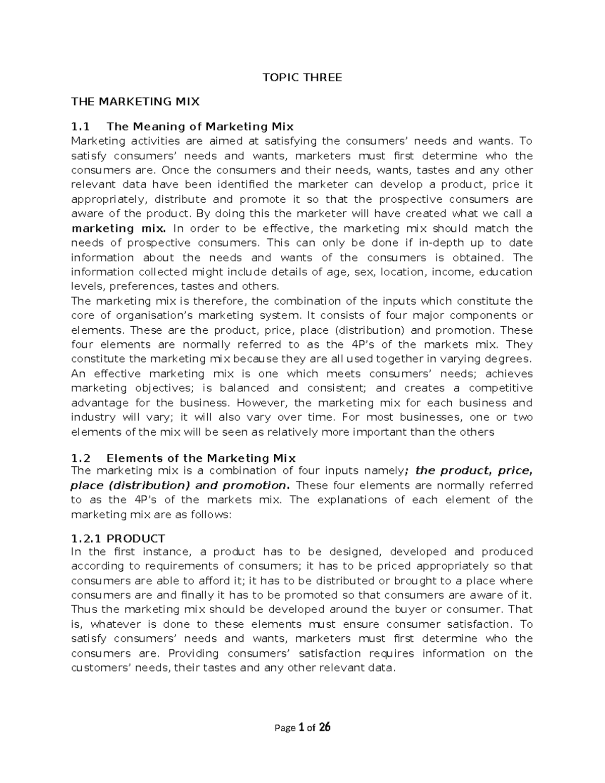Marketing Mix Overview: Understanding Product, Price, Place, and ...
