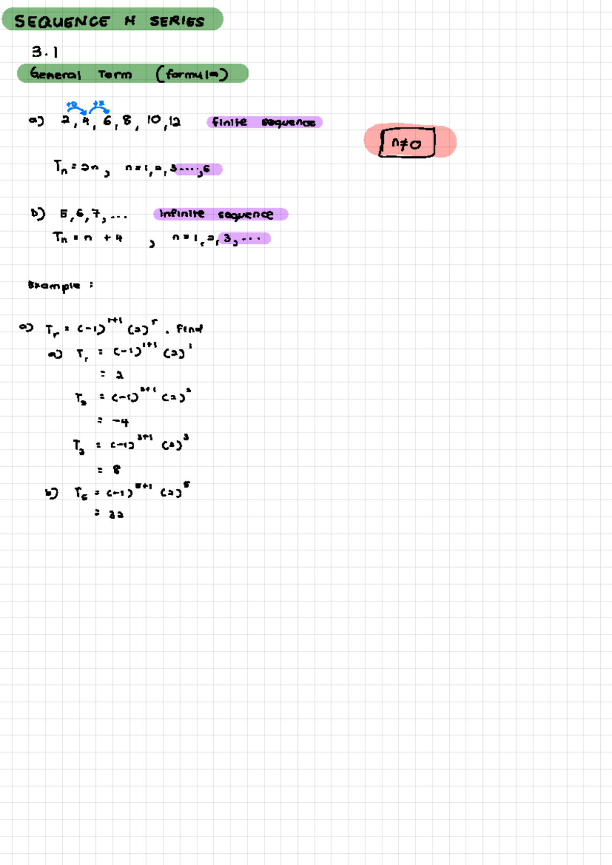 MATH 101: Comprehensive Notes on Sequences and Series - Studocu