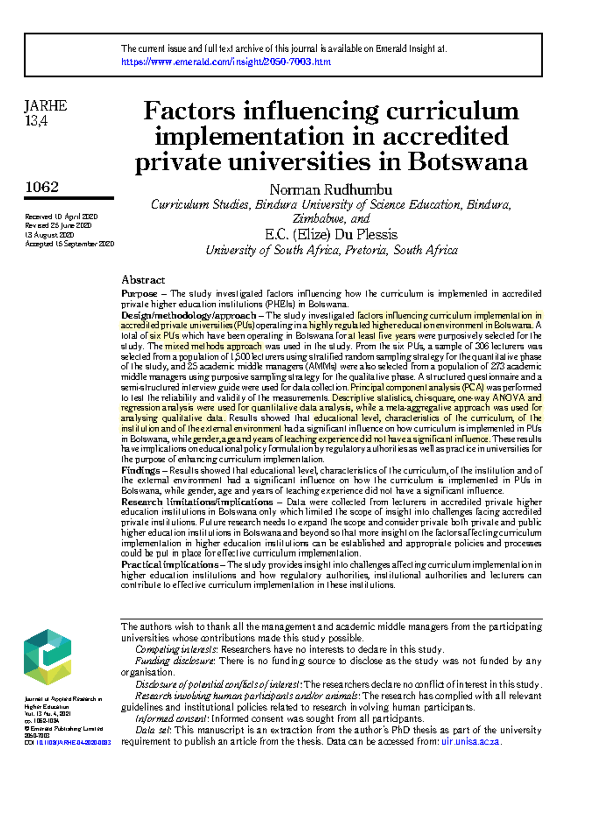 Factors influencing curriculum - Factors influencing curriculum ...