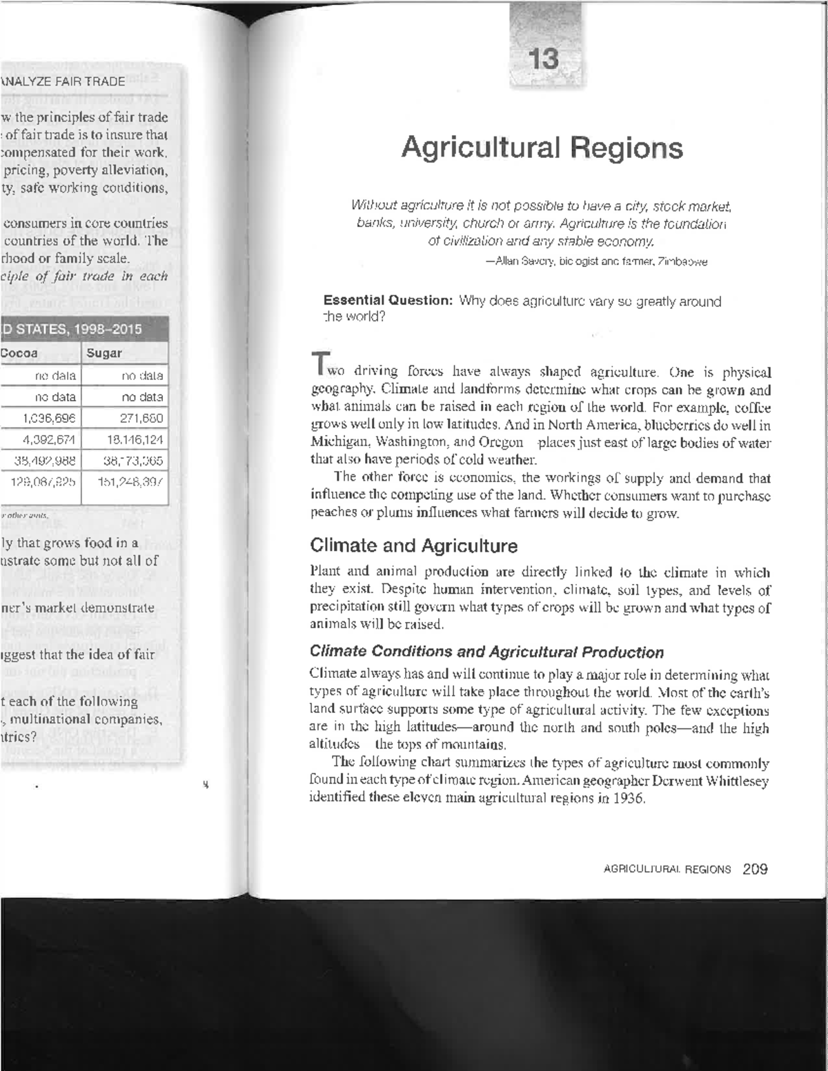 HUMAN GEOGRAPHY: AP Edition - Fair Trade Principles & Agricultural ...