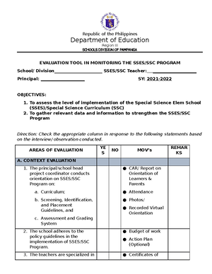 Grade 3- Narrative Report ON Project ALL Numerates - Republic of the ...