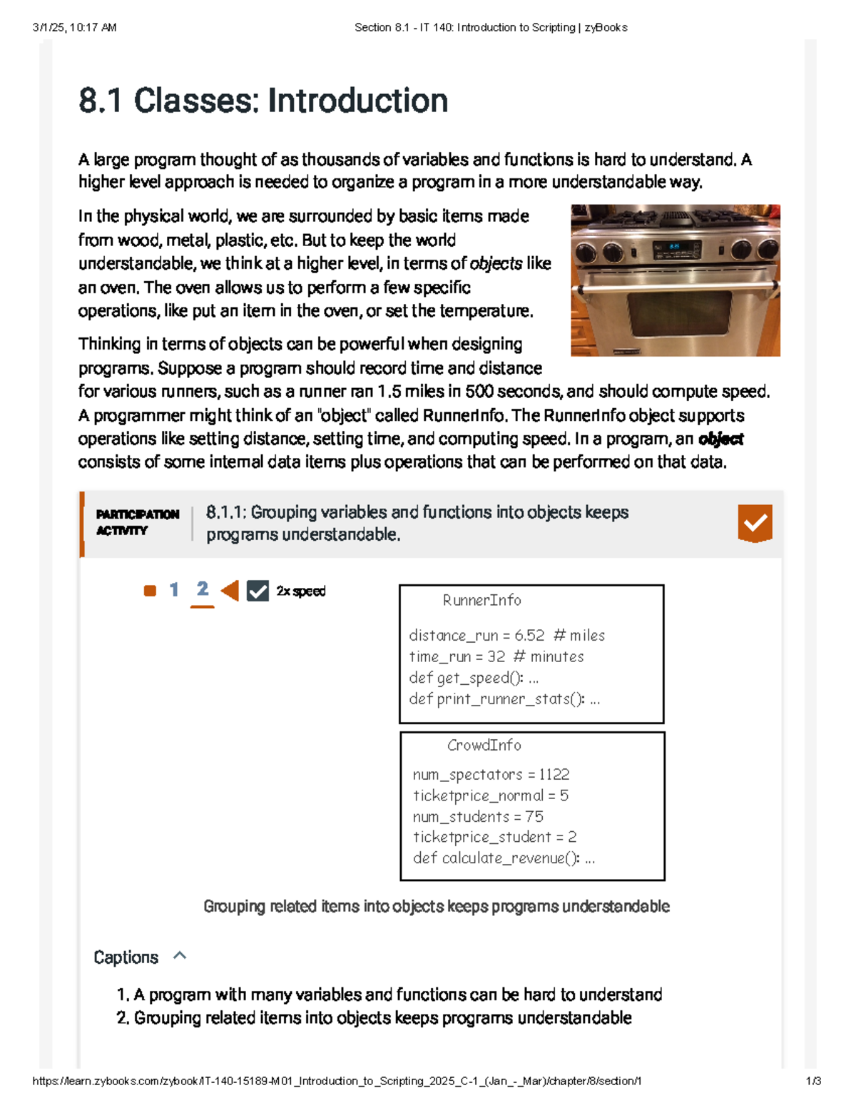 Section 8.1 - IT 140: Understanding Objects in Scripting - Studocu