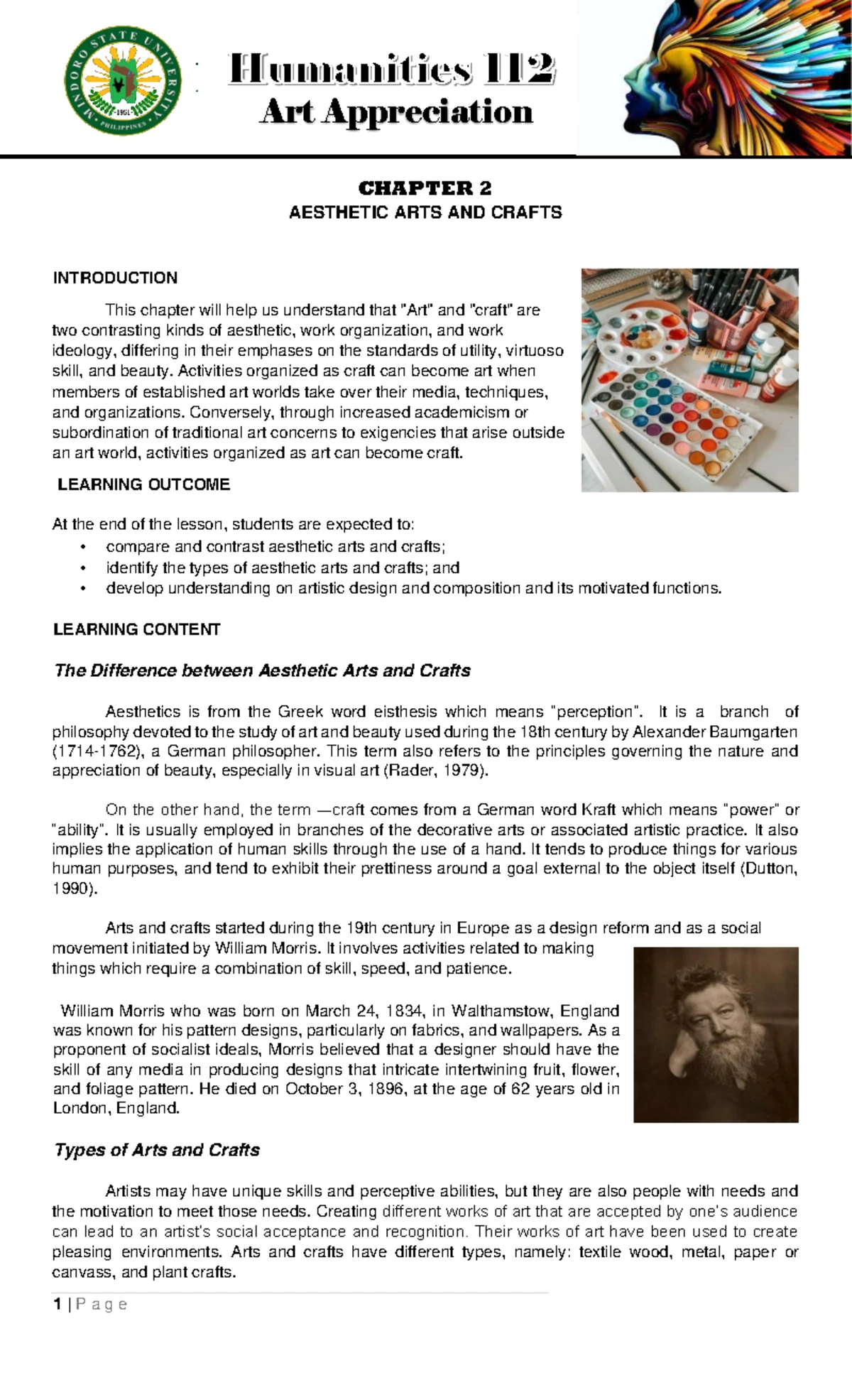 ART- Appre Chapter-3 - GOOD - CHAPTER 3 WESTERN ART HISTORY ...
