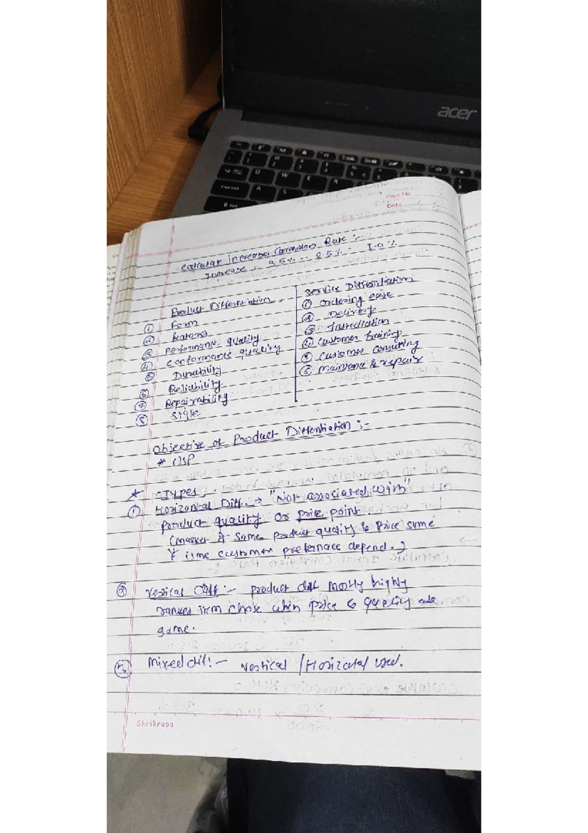 IMG 392 - Conversion Rate Numericals and Product Differentiation ...