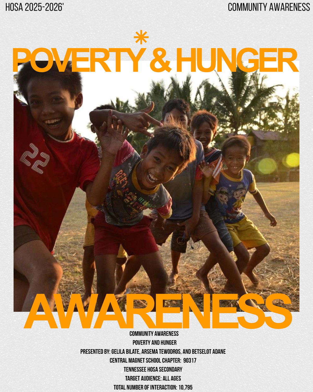 HOSA 90317 Community Awareness: Poverty & Hunger Initiatives - Studocu