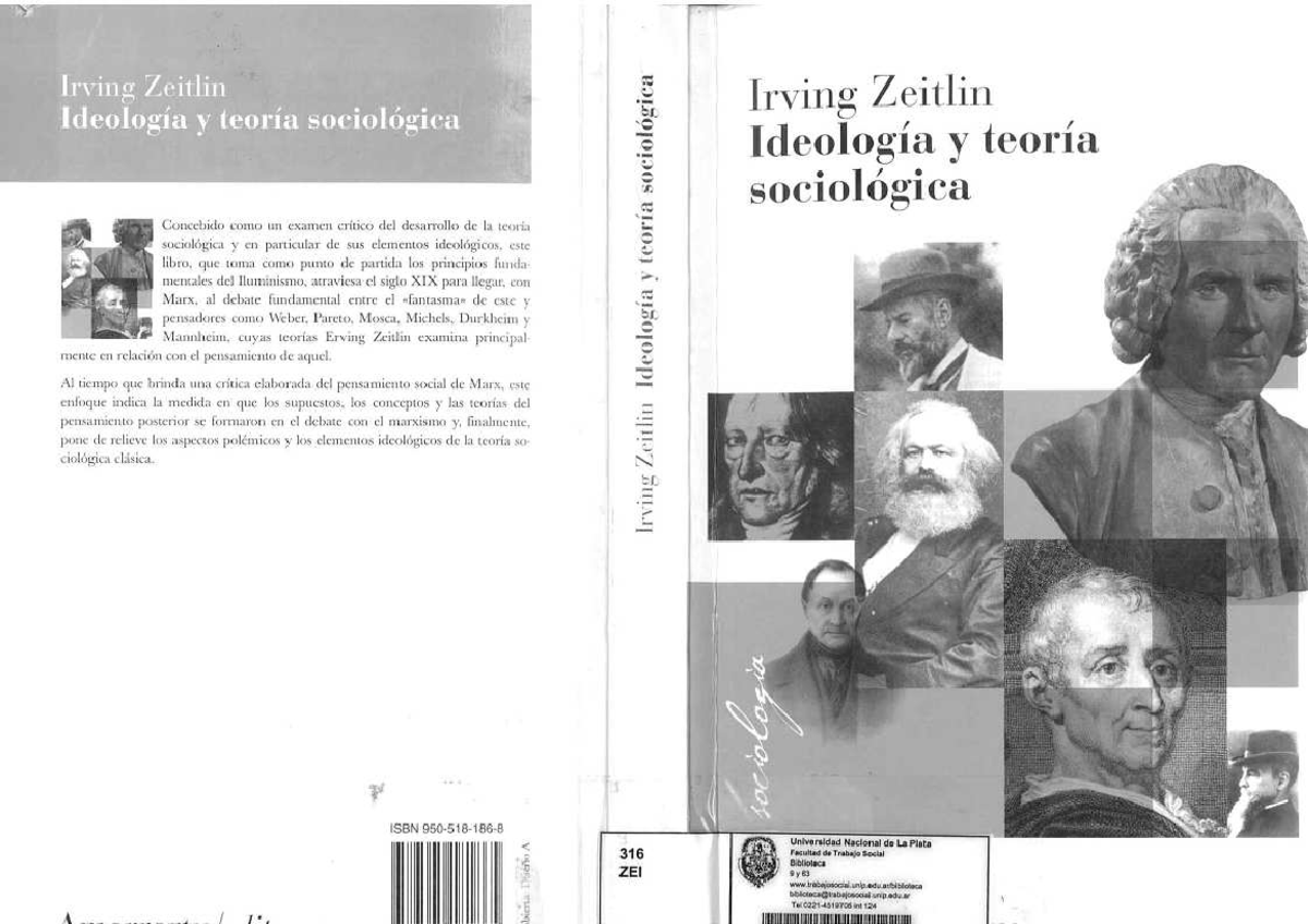 Irving Zeitlin: Ideología y Teoría Sociológica - Análisis Crítico - Studocu