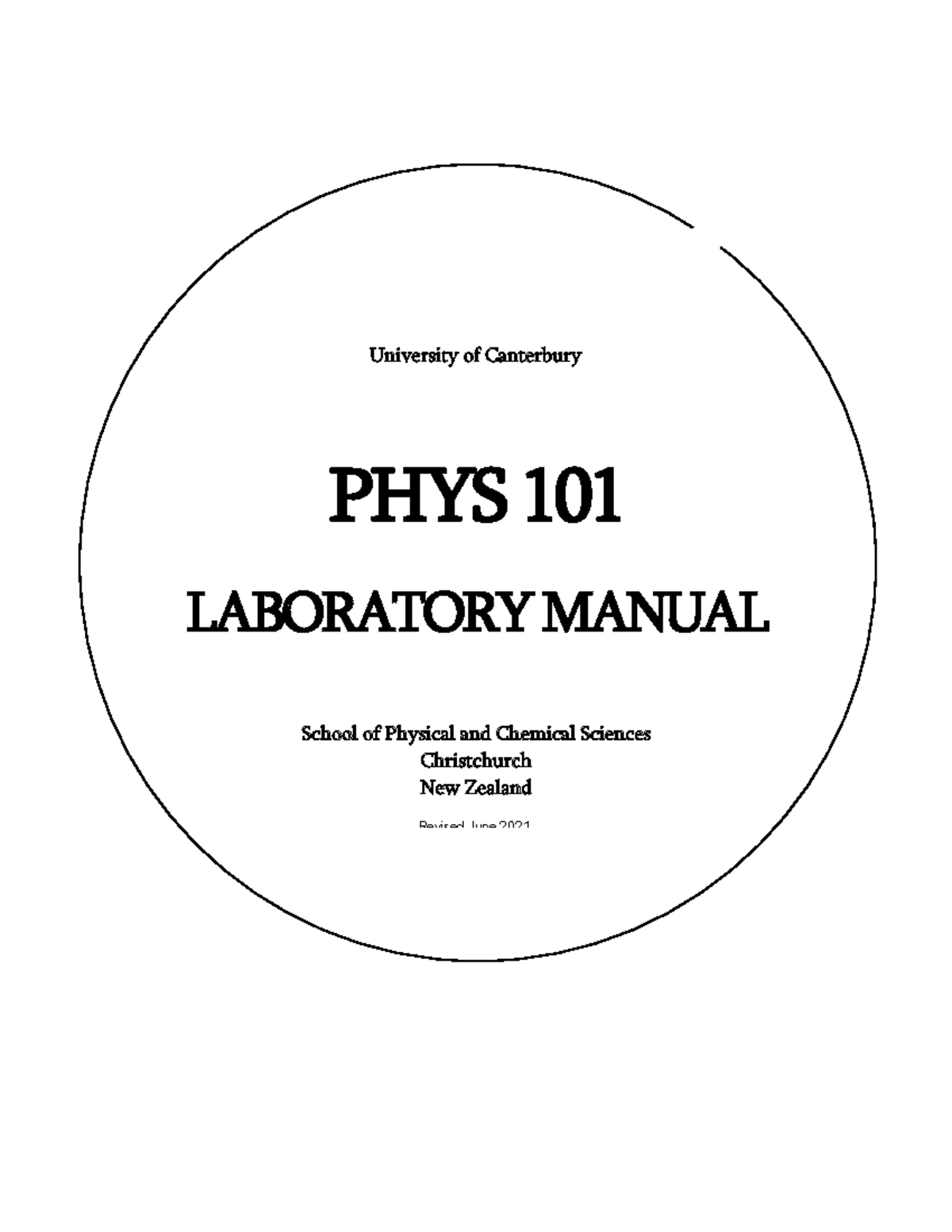 PHYS101 LAB Manual - !"#$$% $& '#()*"+% +,- .#/ 0 "+% !"/,"/) .# 1 *) 2 ...