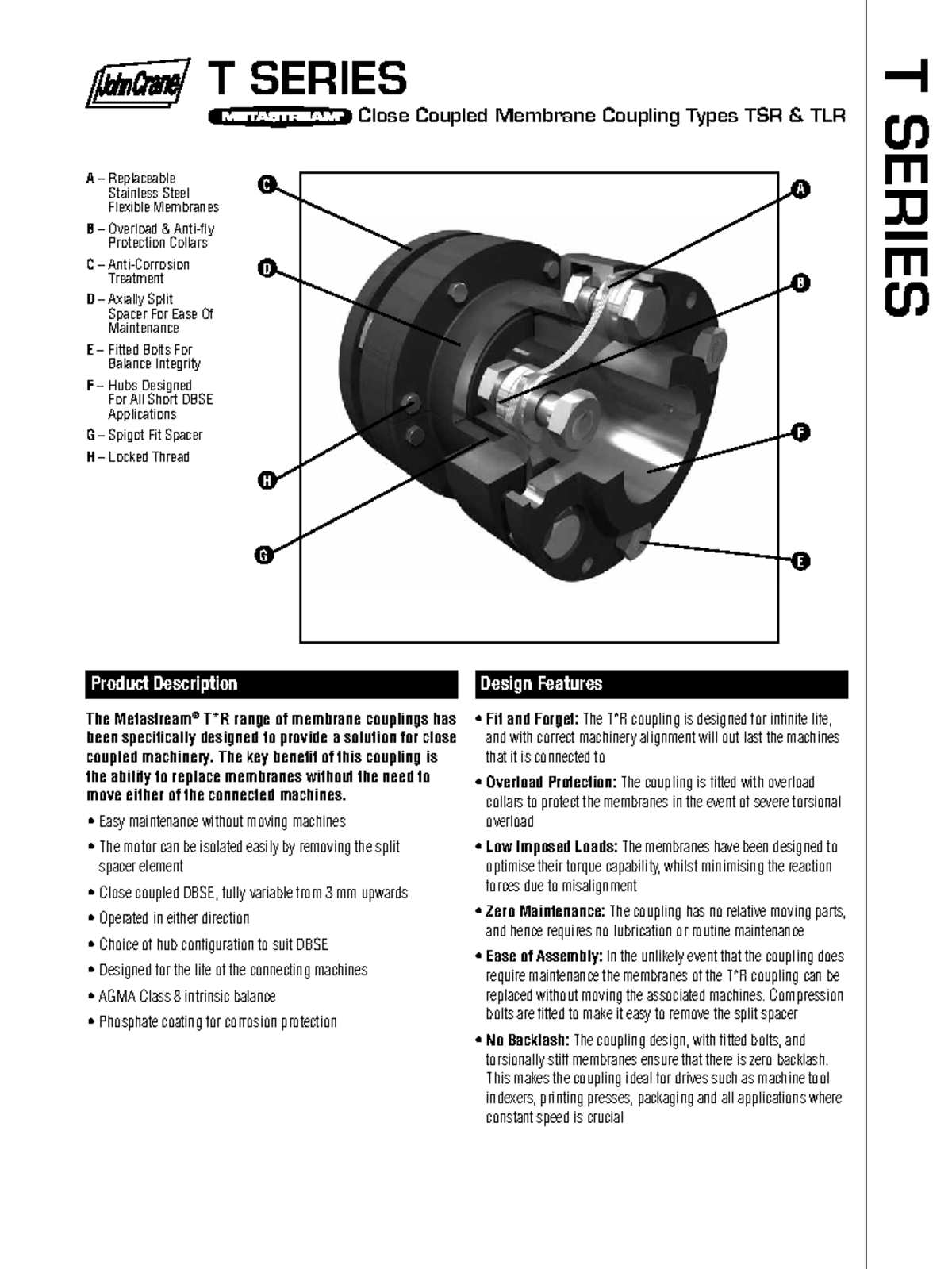 T13229 T Series Close Coupled Membrane Coupling Overview - Studocu