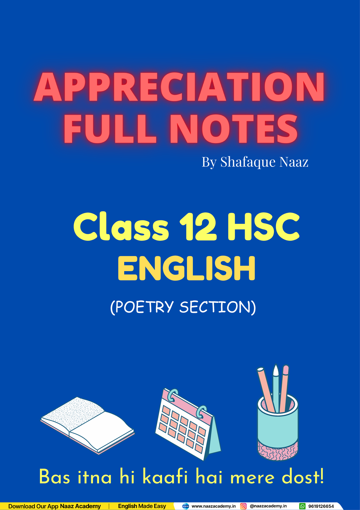 Class 12 HSC English Poetry Appreciation Notes: Scoring Full Marks ...