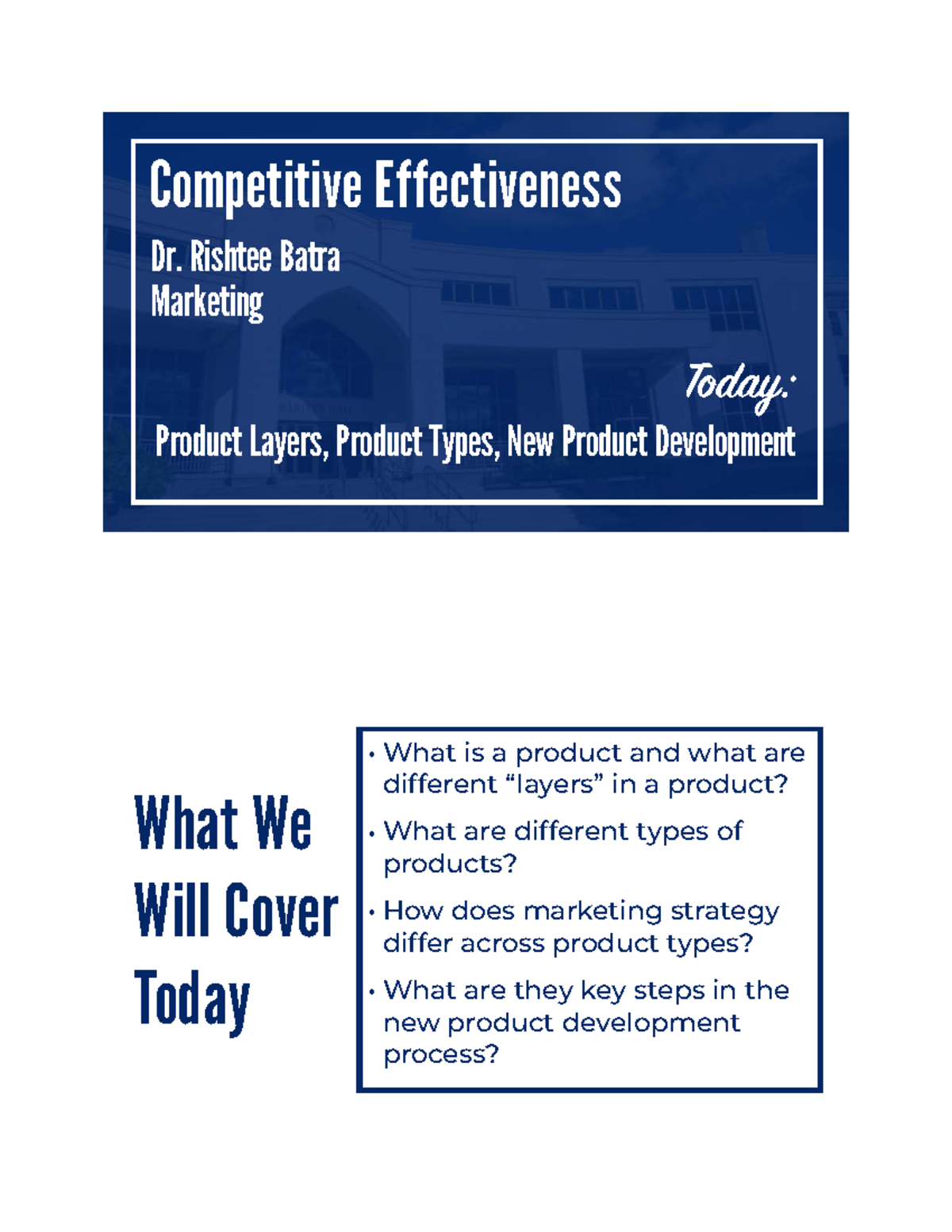 Marketing Today: Product Layers & Types (NPD) - Student Notes - Studocu