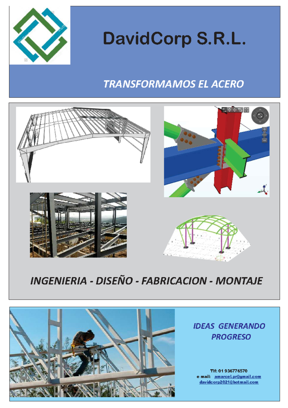 Brochure 2020 David Corp - DavidCorp S.R. TRANSFORMAMOS EL ACERO ...