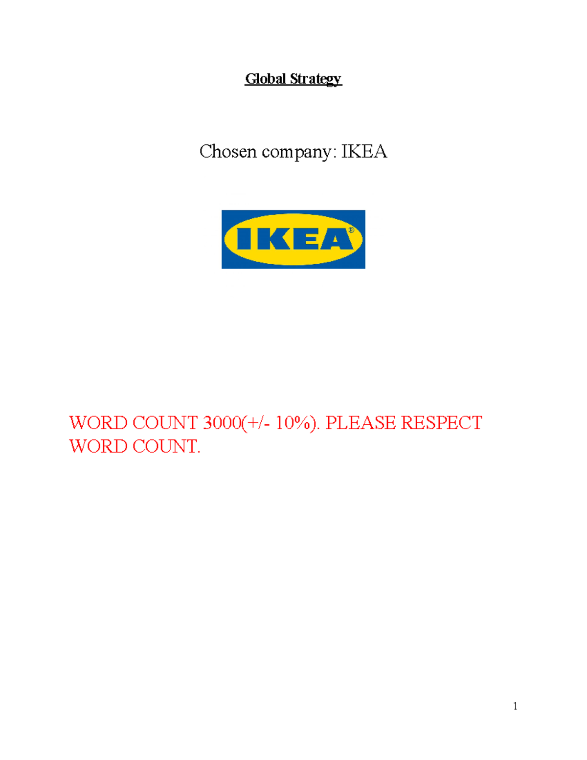 IKEA Global Strategy Analysis: Strategic Management Insights - Studocu