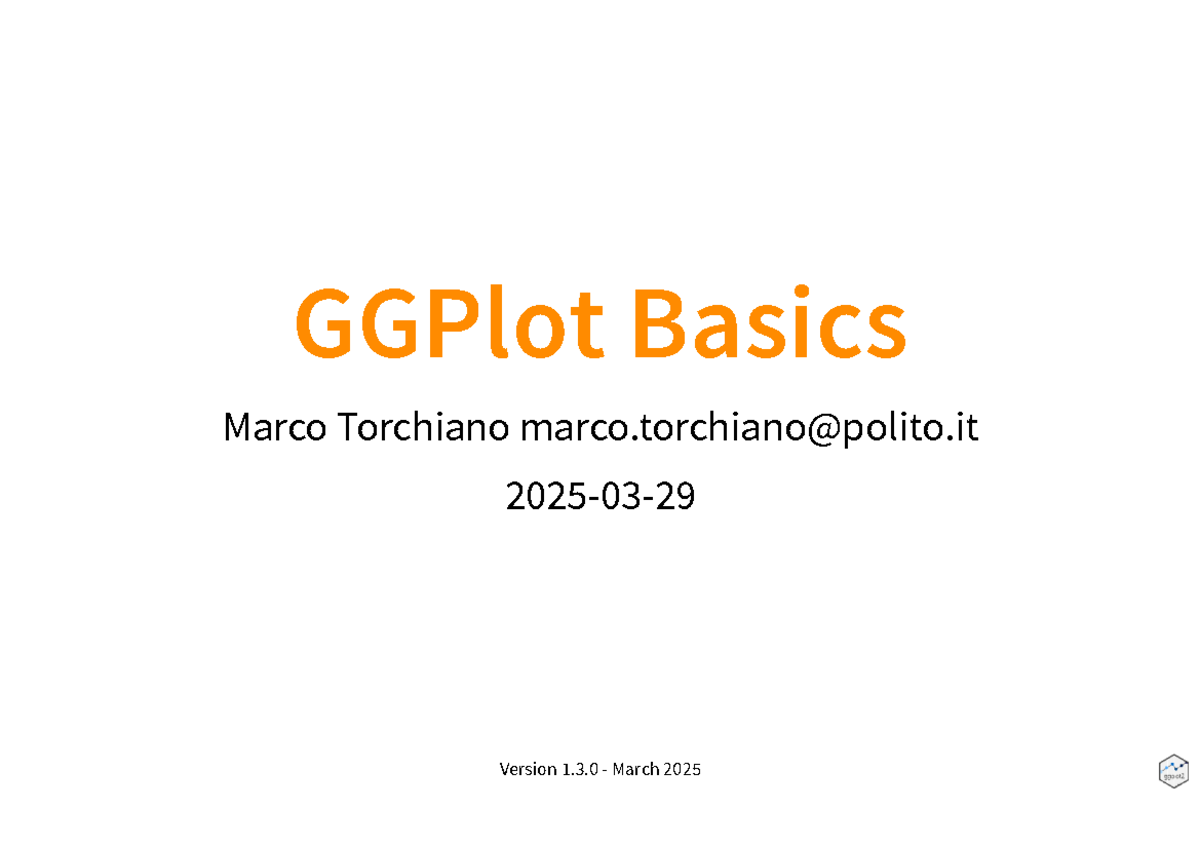 GGPlot Basics: A Comprehensive Guide (GGPlot 1.3.0) - Studocu