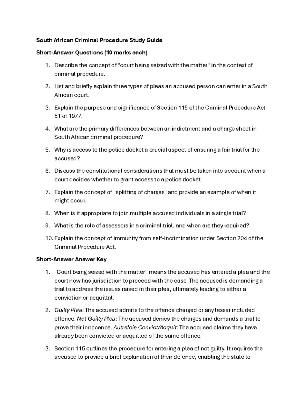 CPL - Stages of a Criminal Trial Explained and Analyzed - Studocu