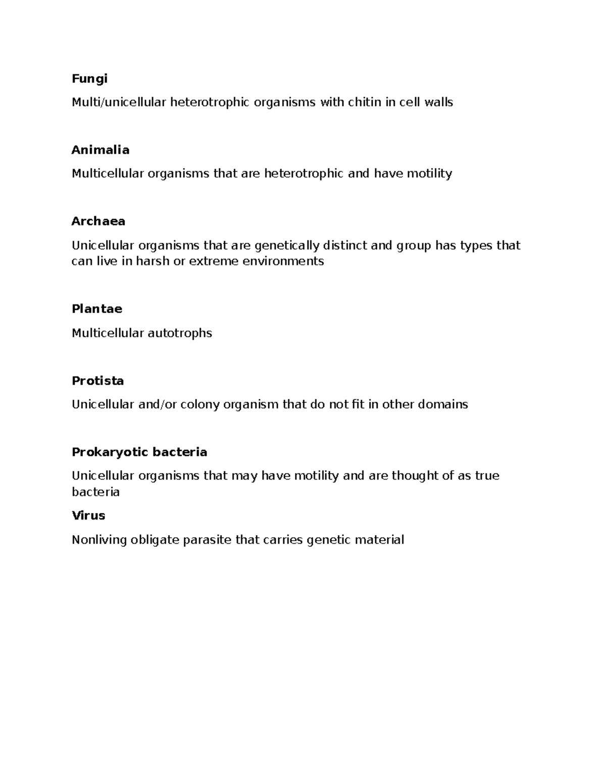 Fungi - Flash cards - Fungi Multi/unicellular heterotrophic organisms ...