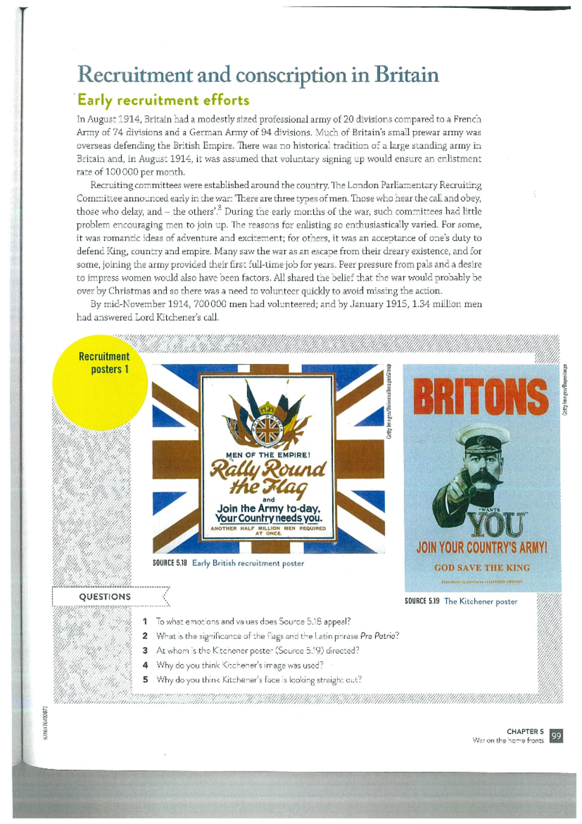 Recruitment and Propaganda in Britain During WWI: A Study Guide - Studocu