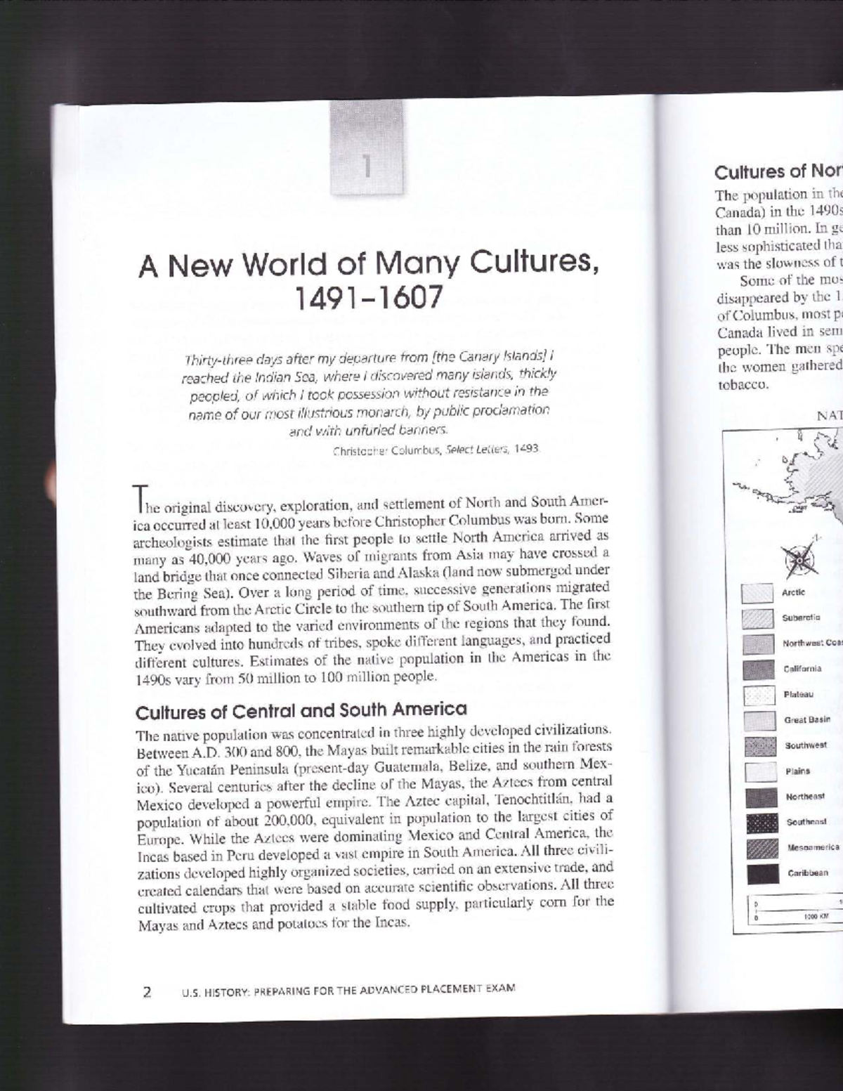 A New World of Many Cultures: European Claims and Native Societies ...