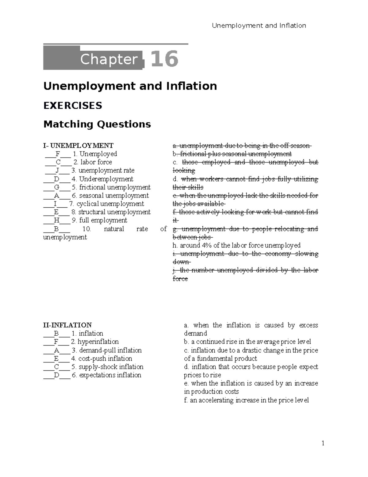Week 3&4-Exercices - macroeconomics - Unemployment and Inflation ...
