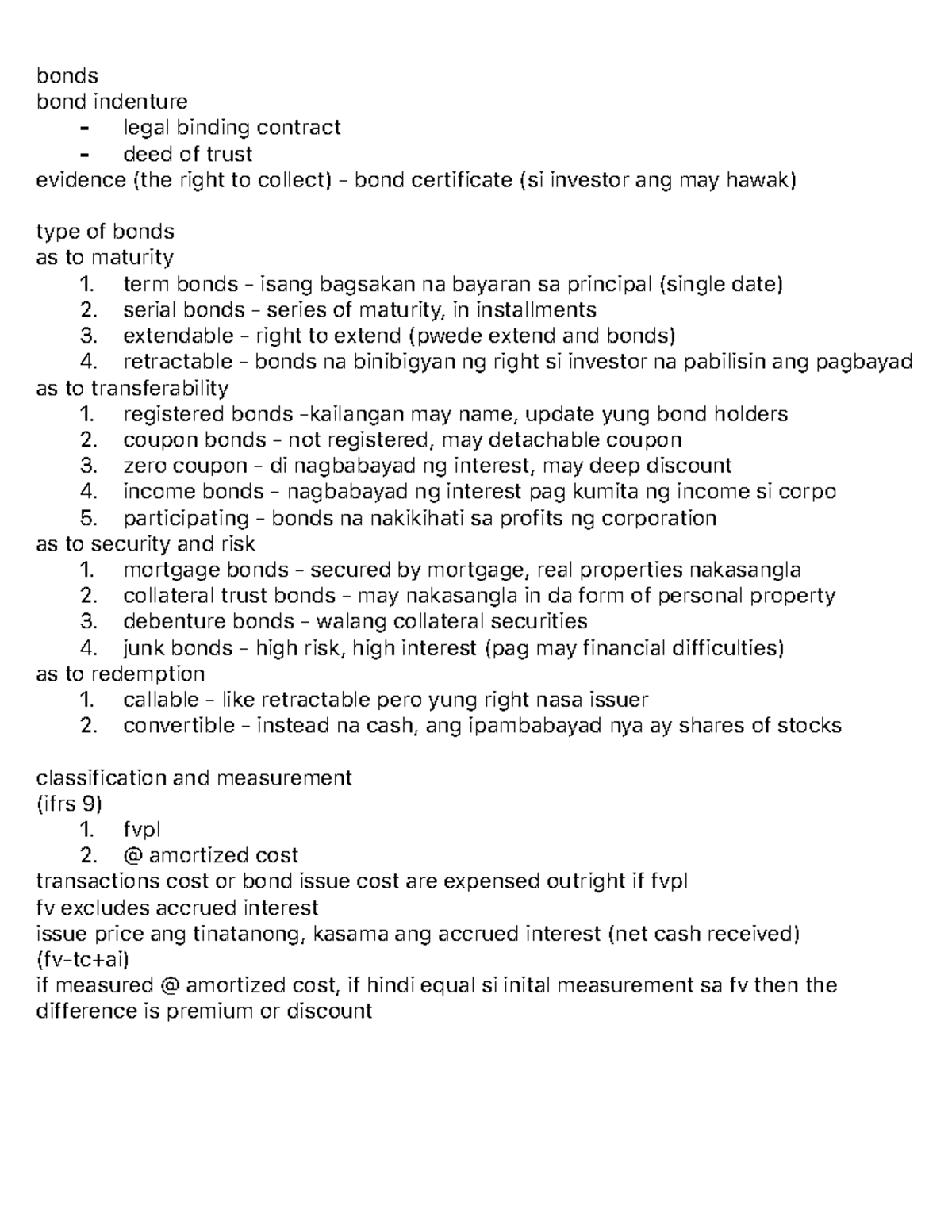 Bonds and Bond Indentures: Key Concepts and Types (FIN 101) - Studocu