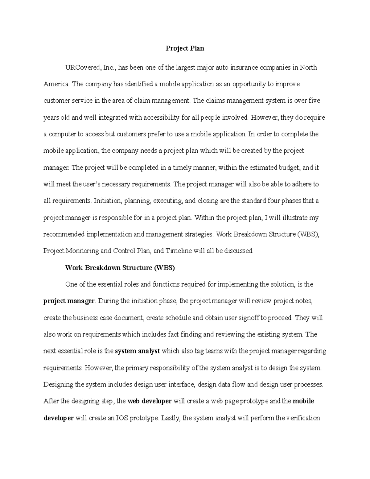 IT510 4-2 Final Project Milestone 2: Mobile App Project Plan for ...
