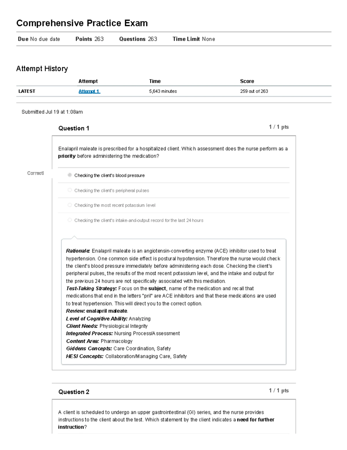 Health Assessment Practice Exam - Practice Test Assessment Performance ...
