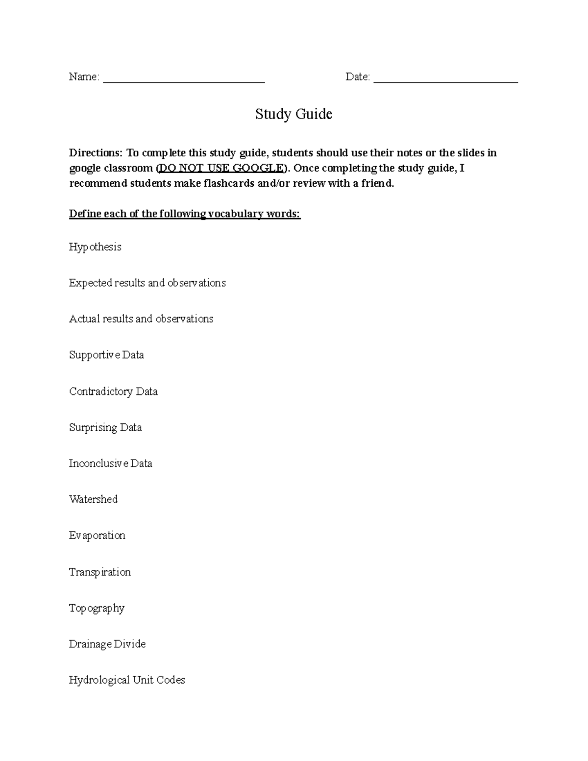 Unit 1 Assessment Study Guide: Answer Key & Review Tips - Studocu