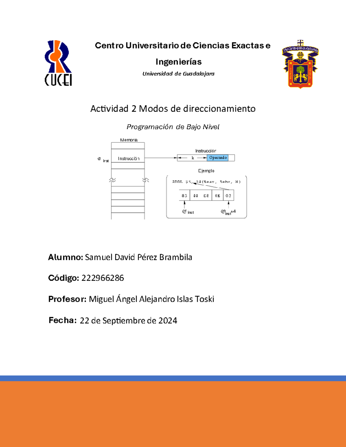 Actividad 2 - Modos de Direccionamiento en Ensamblador - Samuel ...