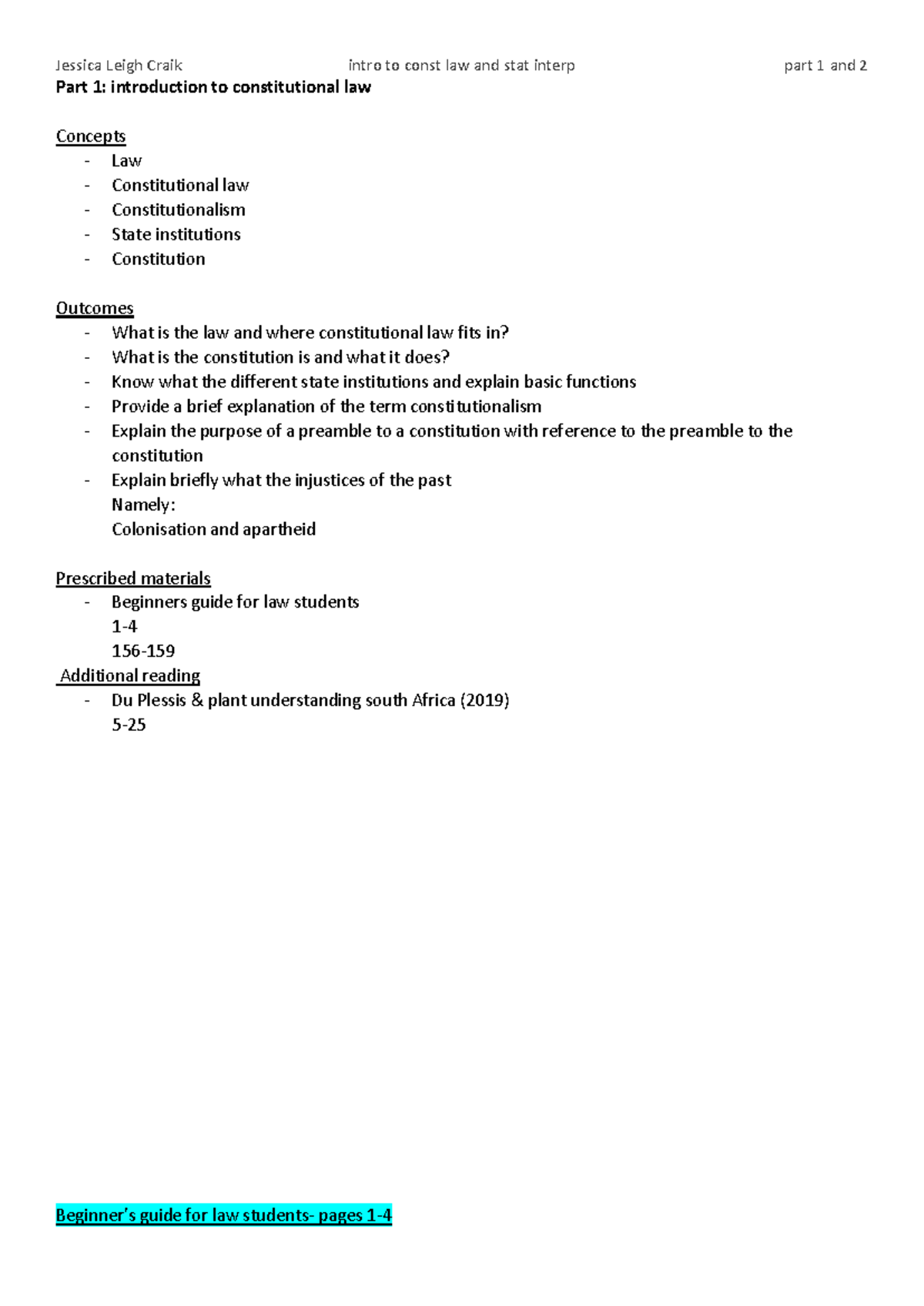 Intro to const law and stat interpretation (part 1 and 2) - Part 1 ...